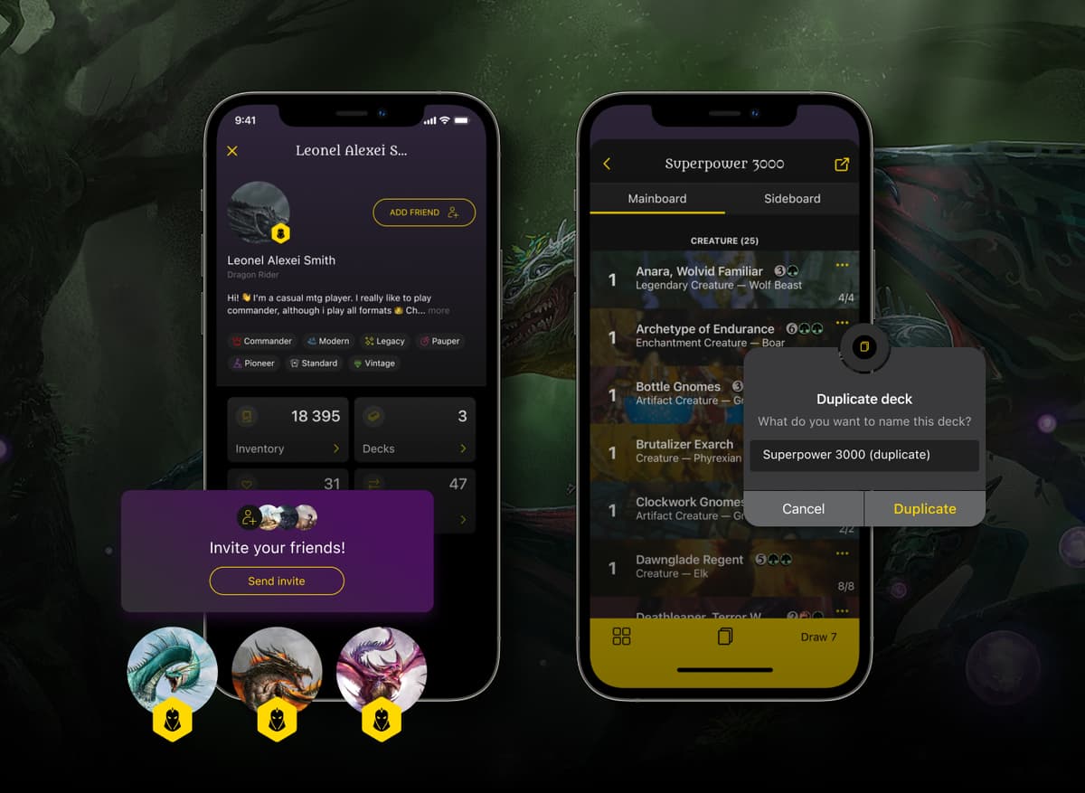 Digital Card Manager for TCG players